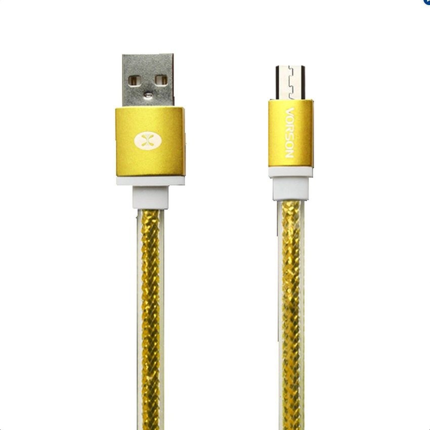 Vorson Micro USB Cable For Android And Other Devices (Yellow) | Shopee ...