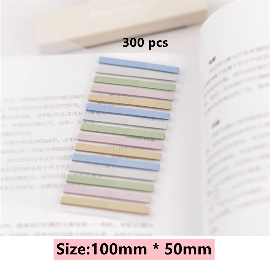 300 Sheets Index Stickers Label Paper Mark Key Indication Fluorescent ...