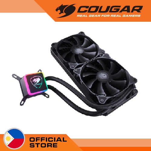 COUGAR AQUA-280 AIO RGB CPU-LIQUID COOLER FOR INTEL/AMD (2*140MM FAN ...