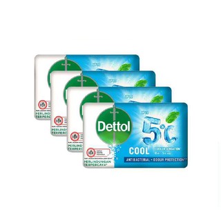 Dettol Cool Menthol and Eucalyptus Bar Soap 100 Grams Bundle of 4 ...