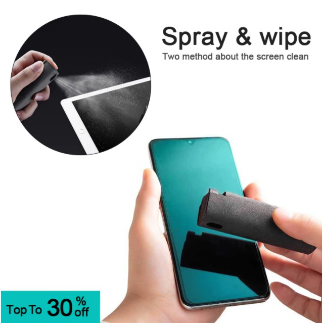 2 in 1 Built-in Microfiber Spray-wiper Cleaner Computer Tv Mobile Phone ...