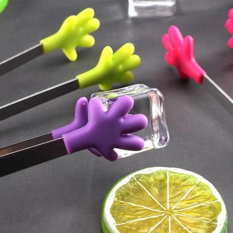 13cm mini food tongs stainless steel snack tongs snack tongs ice tong ...