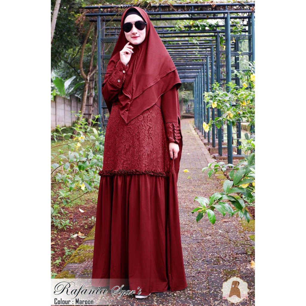 Wholesale Gamis Syari Brukat Rafania / Hijab Is Beautiful Original ...