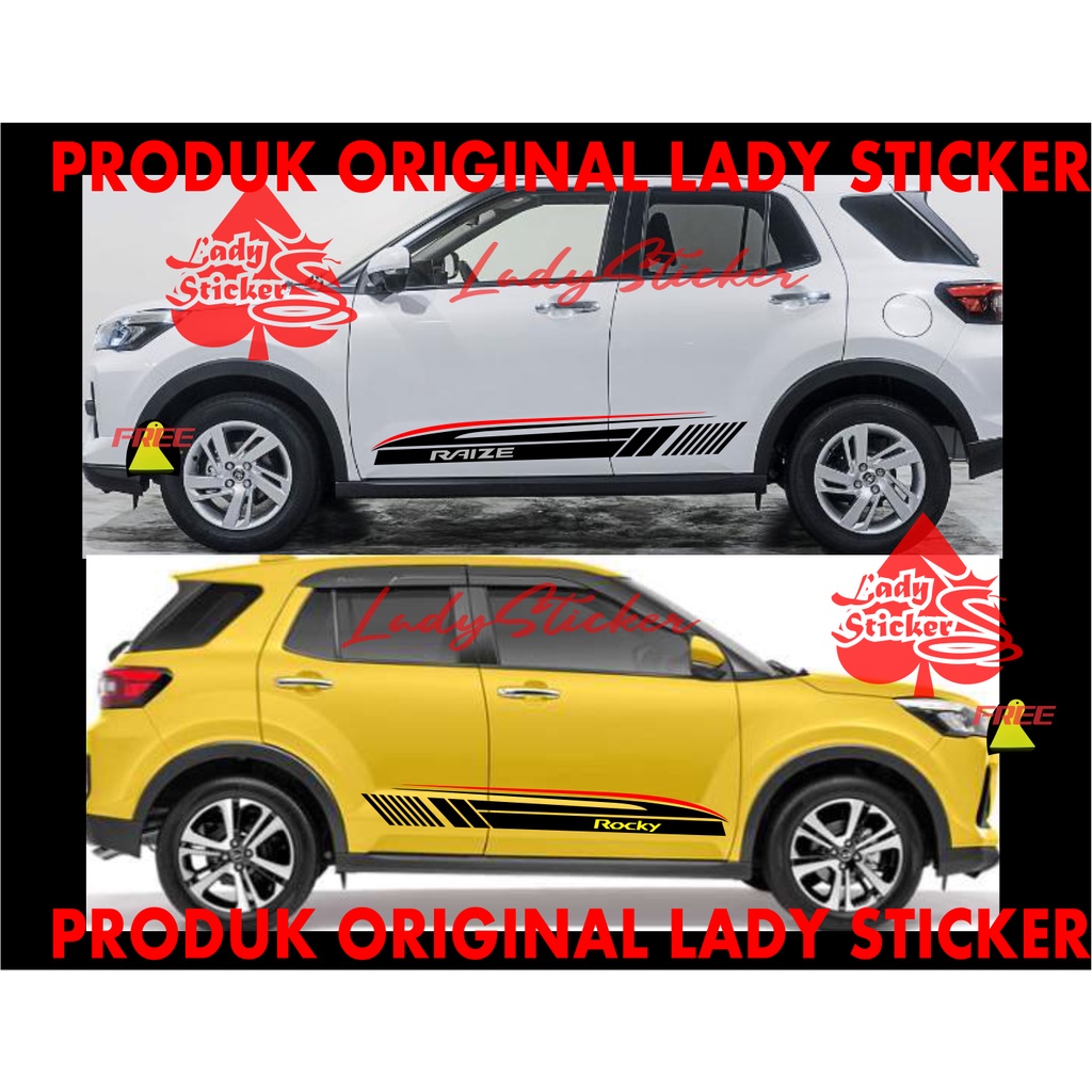 Cutting CAR STICKER DAIHATSU ROCKY TOYOTA RAIZE NEWEST ROCKY RAZE CAR ...