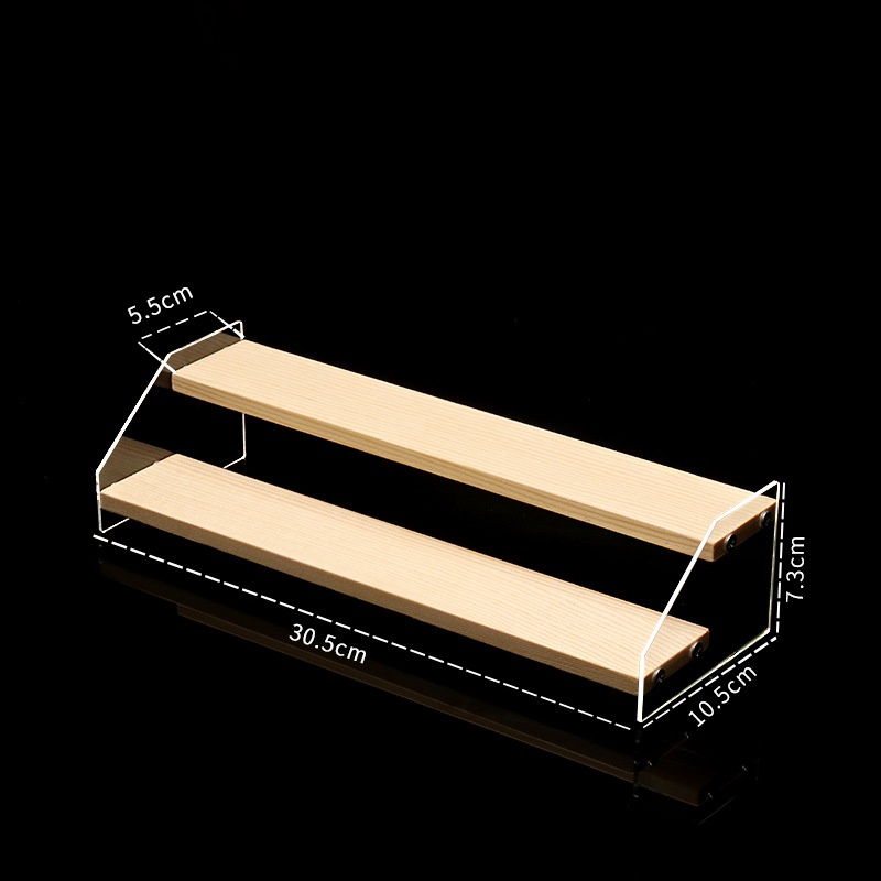 5-layer Ladder Acrylic Display Rack Organizer Wooden Food Dessert Cake ...