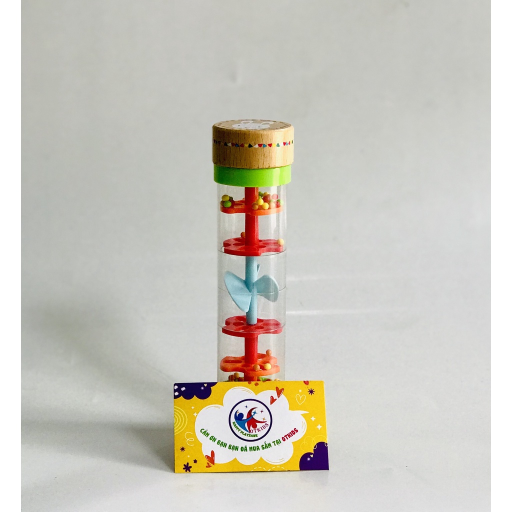 Rain sound music maker (wood with rotating fan) | Shopee Philippines