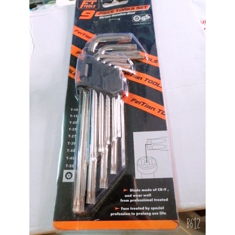 9-Piece Torx Allen Wrench Set -Flower Type | Shopee Philippines