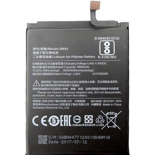 XiaoMi BN44 Replacement Battery For Xiaomi Redmi 5 Plus | Shopee ...