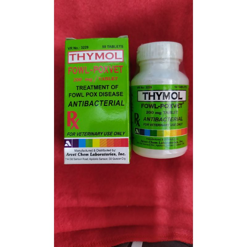 THYMOL gamot sa bulutong fighting cocks, chickens, turkeys, pigeons and ...