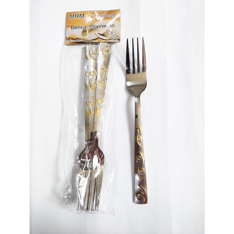 Arabesque gold plated stainless steel 6 piece thick spoons/forks (gold ...