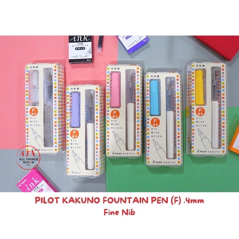 Pilot Kakuno Fountain Pen Extra Fine and Fine Tip | Shopee Philippines