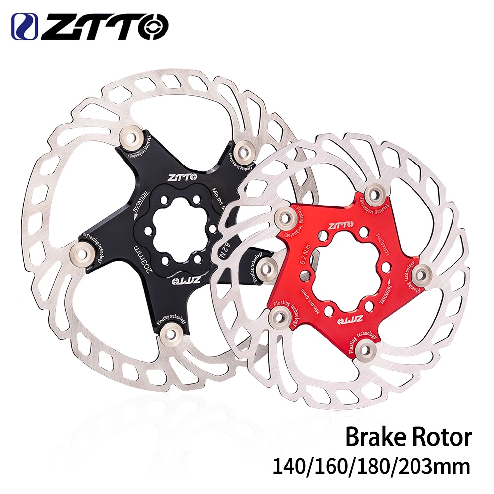 ZTTO MTB Bicycle Disc Brake Floating Rotor 203mm 180mm 160mm 140mm 6 ...