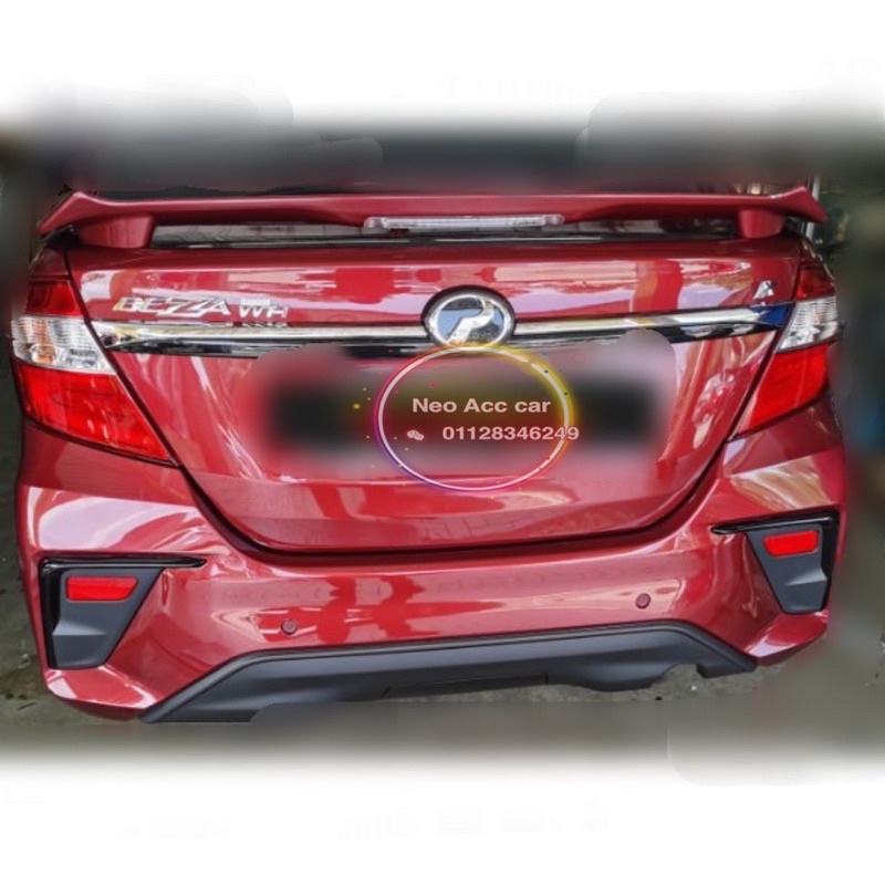 PERODUA BEZZA SPOILER TRD + LED BRAKE LIGHT MATERIAL ABS (NO PAINT ...
