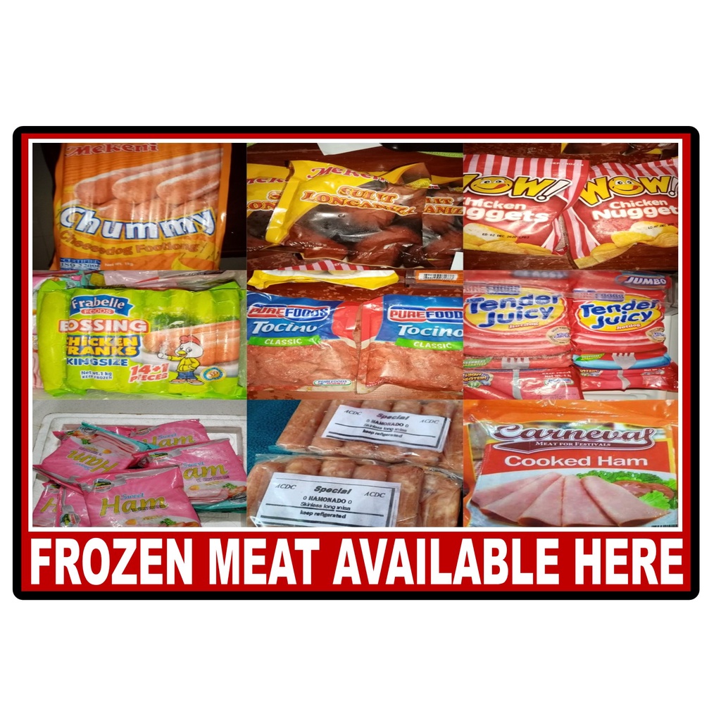 FROZEN MEAT LAMINATED SIGNAGES (A4 SIZE) | Shopee Philippines