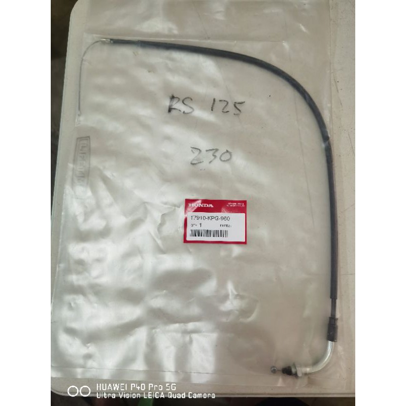 Throttle Cable Xrm 125/Wave 100/RS 125 carb type Honda Genuine | Shopee ...