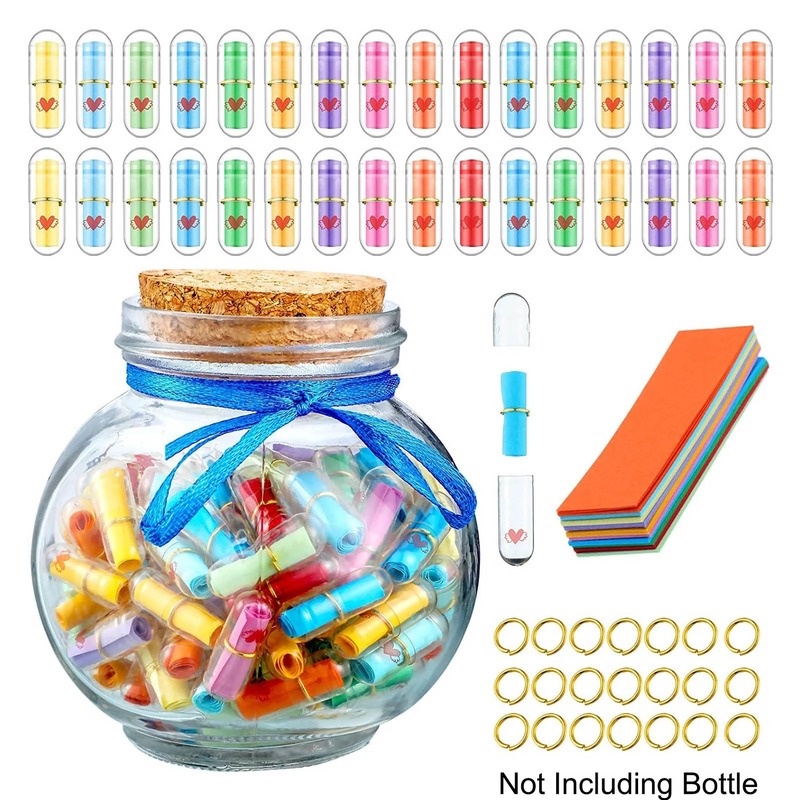 100 Pcs/Pack Love Letter Note Capsule Confession Wishin Papers/ DIY ...