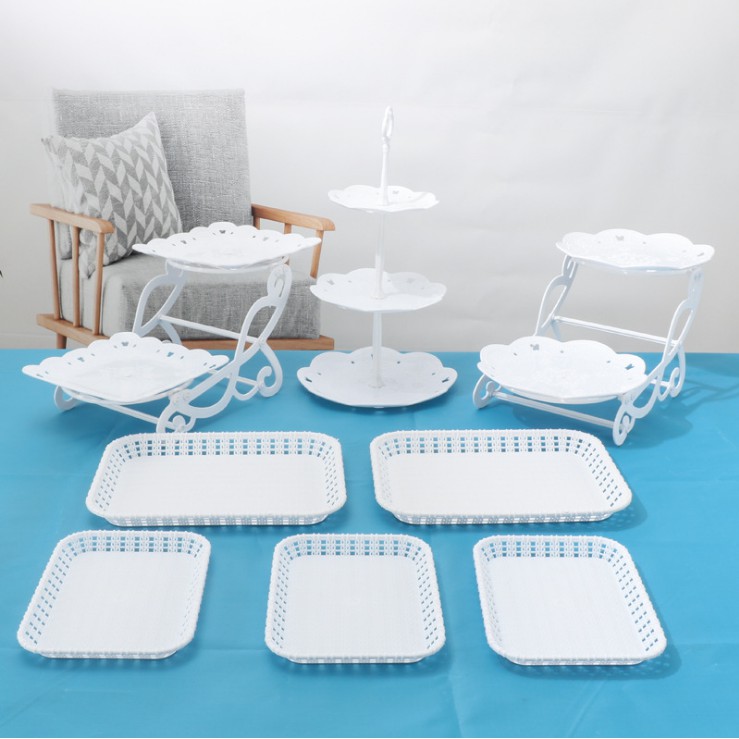 Cake stand embossed tray wedding party decoration dessert table ...