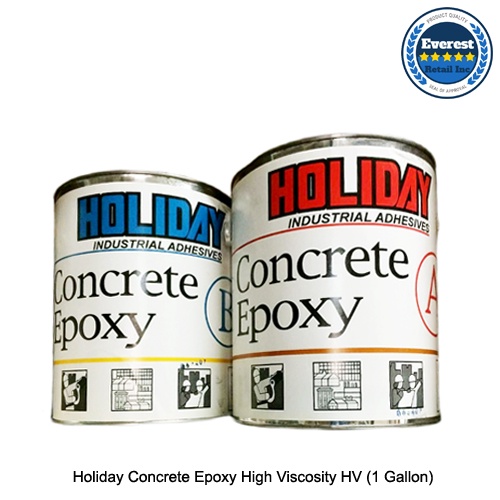 Holiday Concrete Epoxy Set A and B 1 Gallon (Choose Between: High Viscosity or Low Viscosity ...