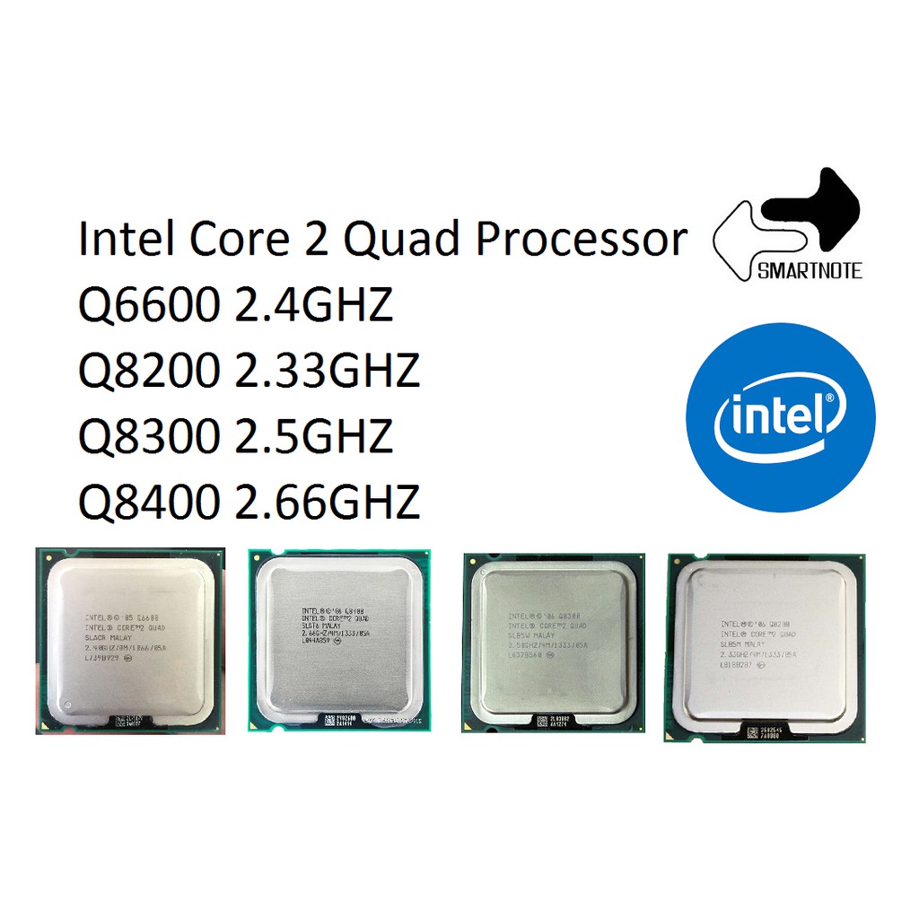 INTEL Core 2 Quad LGA 775 Processor Q6600 Q8200 Q8300 Q8400 | Shopee ...