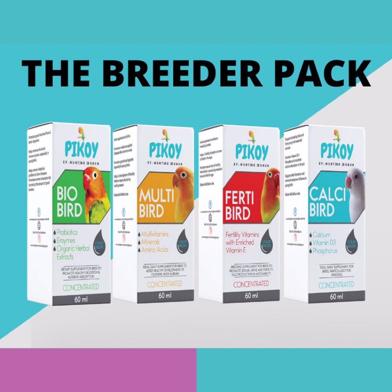 PIKOY SET THE BREEDER PACK - 4 Pillars of Healthy & Successful Breeding ...