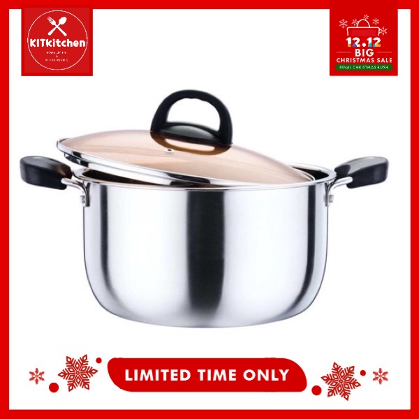 Korean Stainless Steel Pot 20cm, 22cm, 24cm BEST QUALITY COD | Shopee ...