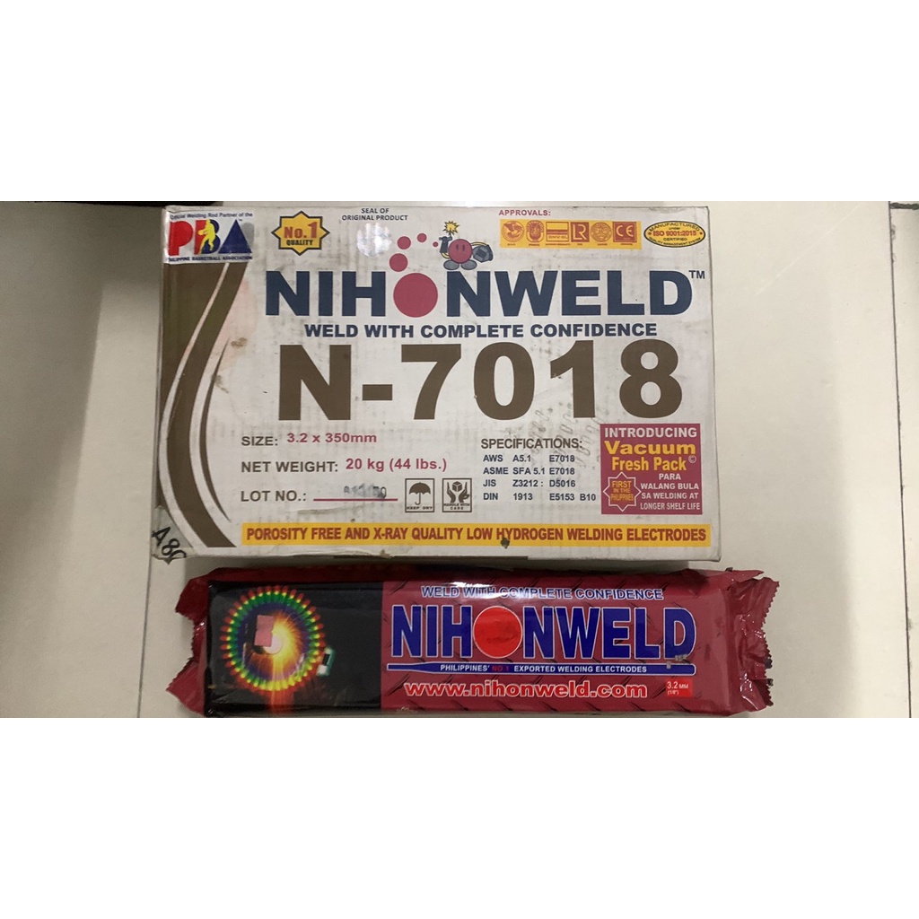Nihonweld N-7018 3.2mm (1/8") Welding Electrode | Shopee Philippines