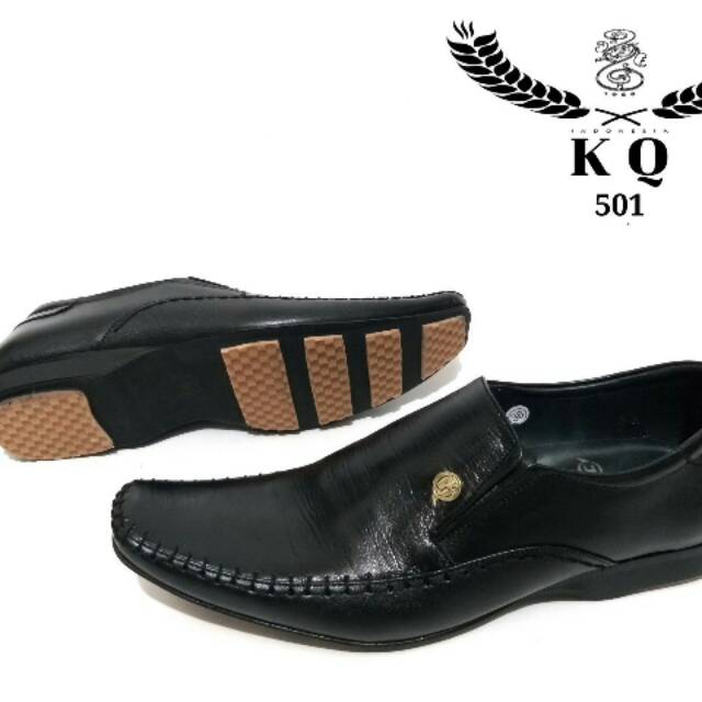 Kq Indonesia Men's Pentofel Shoes 501 Leather Work Shoes | Shopee ...