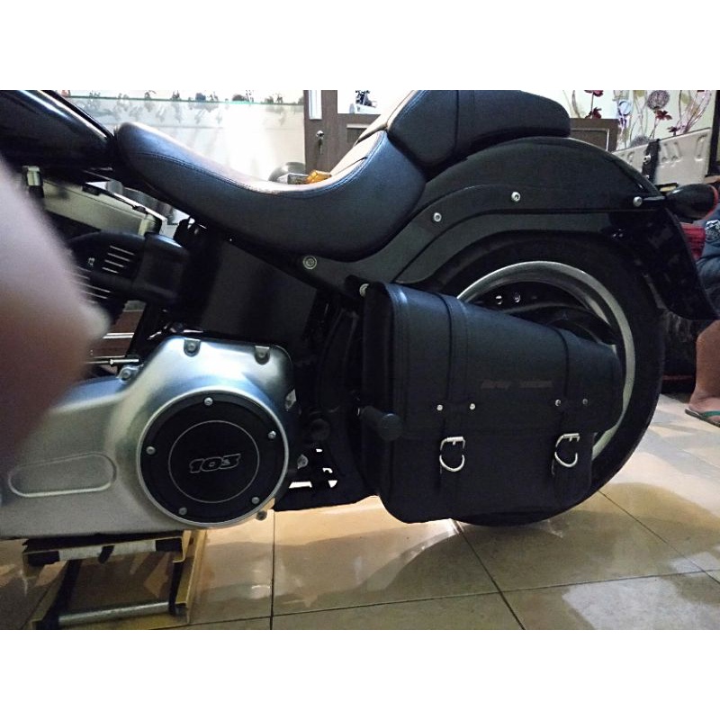 Harley softail, fatboy, fatbob, dyna motorbike bags | Shopee Philippines