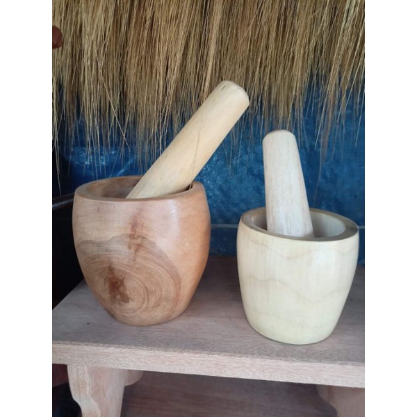 Wooden Mortar and Pestle / Almires | Shopee Philippines
