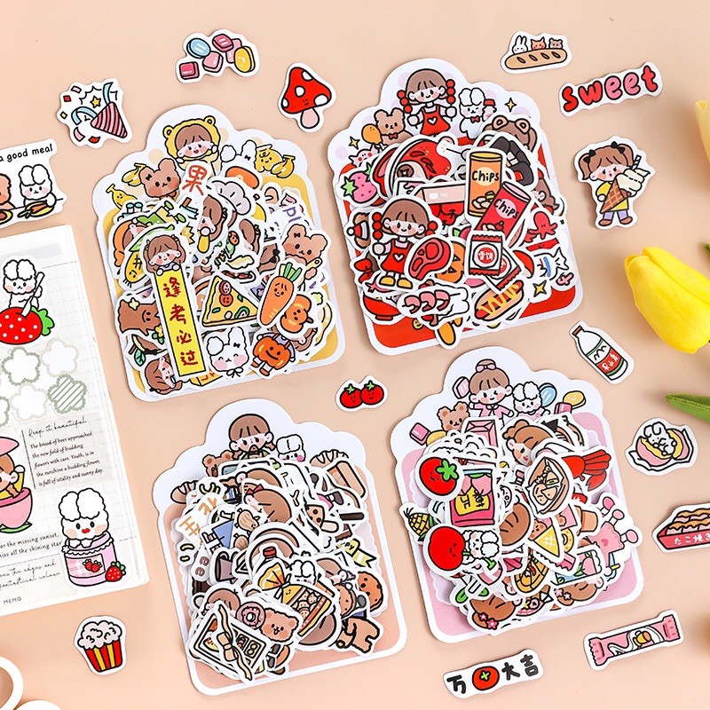 Super cute mini stickers, beautiful packaging, beautiful packaging ...