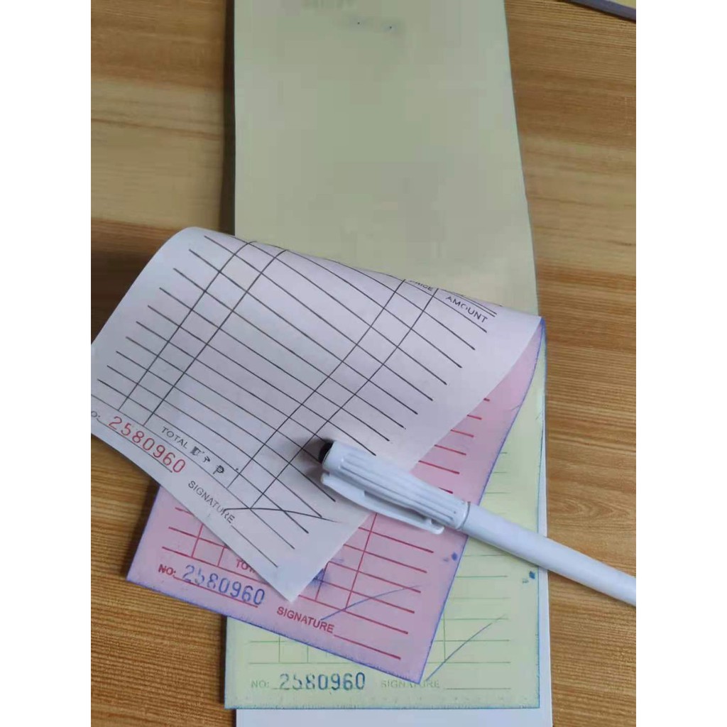 AKT receipt with carbon 2&3 copy resibo book big/small | Shopee Philippines