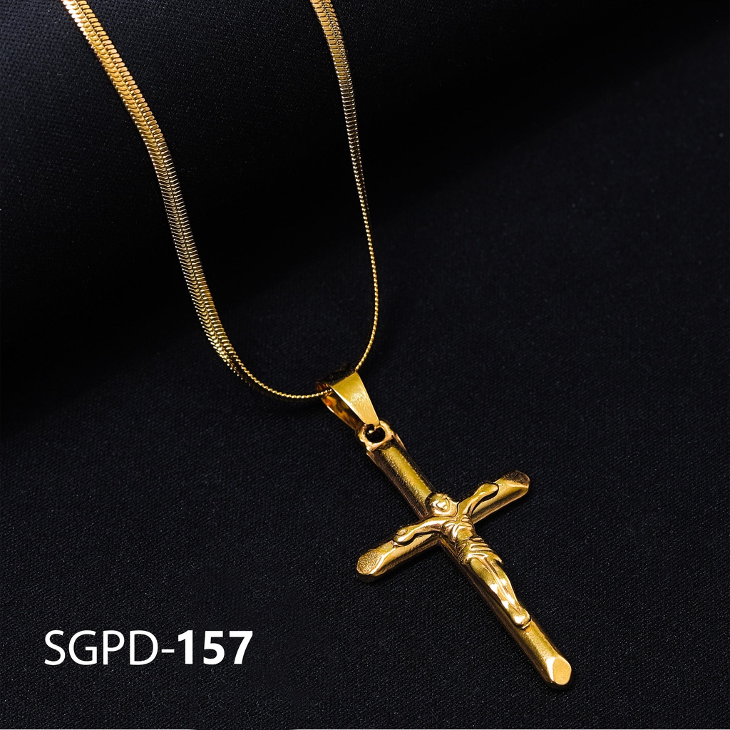 LAJ - 18k Gold Stainless Steel Pendants(SGPD) with Free Box | Shopee ...