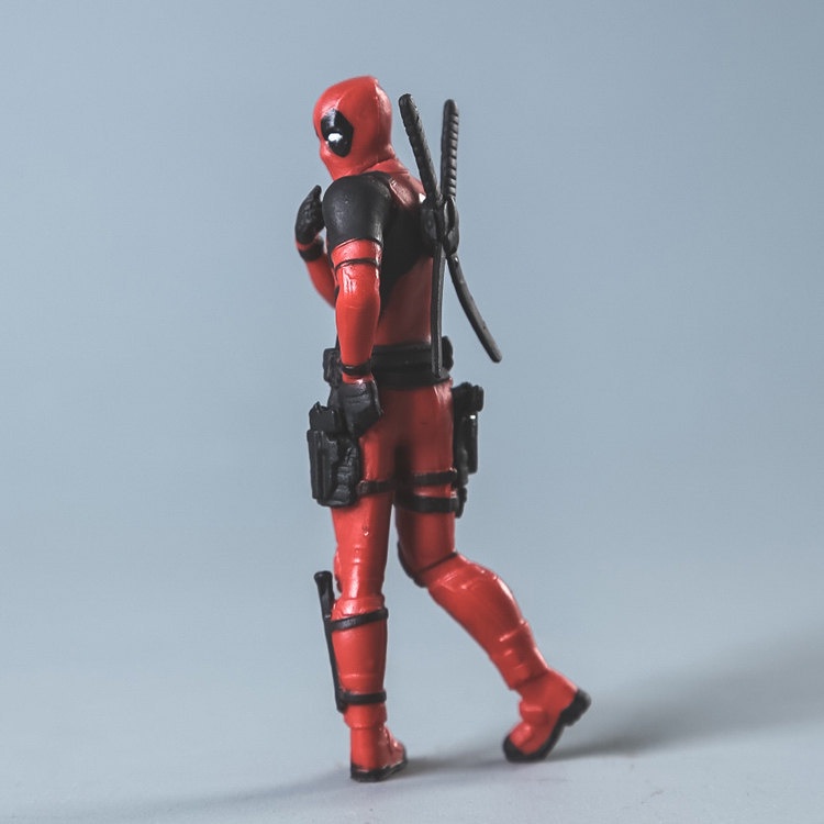 Japanese anime The Avengers Mini Deadpool Figurine Sitting Posture ...