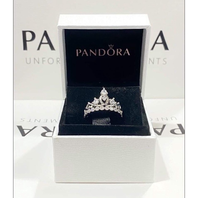 Pandora Crown Ring with box and paper bag | Shopee Philippines