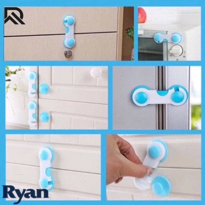 New Plastic Home Door Drawer Lock Kids Protect Wardrobe Cabinet ...