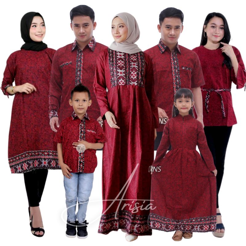MERAH Family Batik couple, Family Batik, Standard And JUMBO Family ...