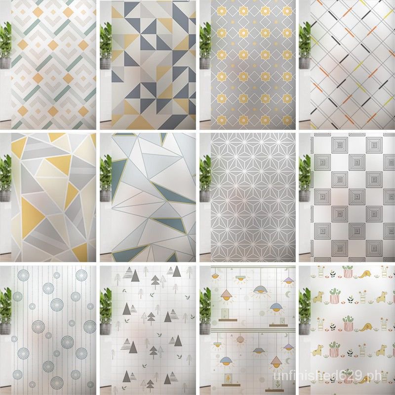 Glass sticker transparent opaque office kitchen bathroom bathroom ...