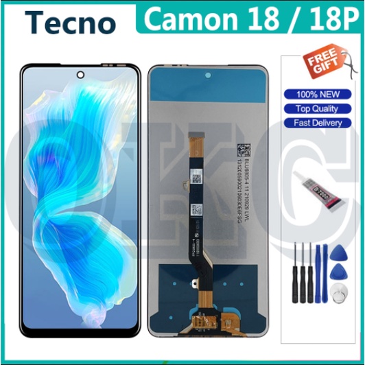 Original For Tecno Camon 18 CH6 CH6n LCD Display Touch Screen Digitizer ...