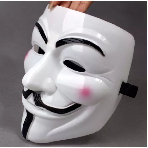 Anonymous Guy Cosplay Costume Halloween Adult Anonymous V Mask Masque ...