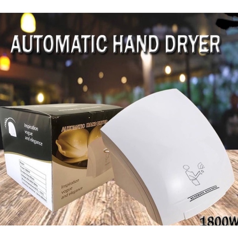Automatic Hand Dryer Sensor Induction Electric Drying Device - Powerful ...