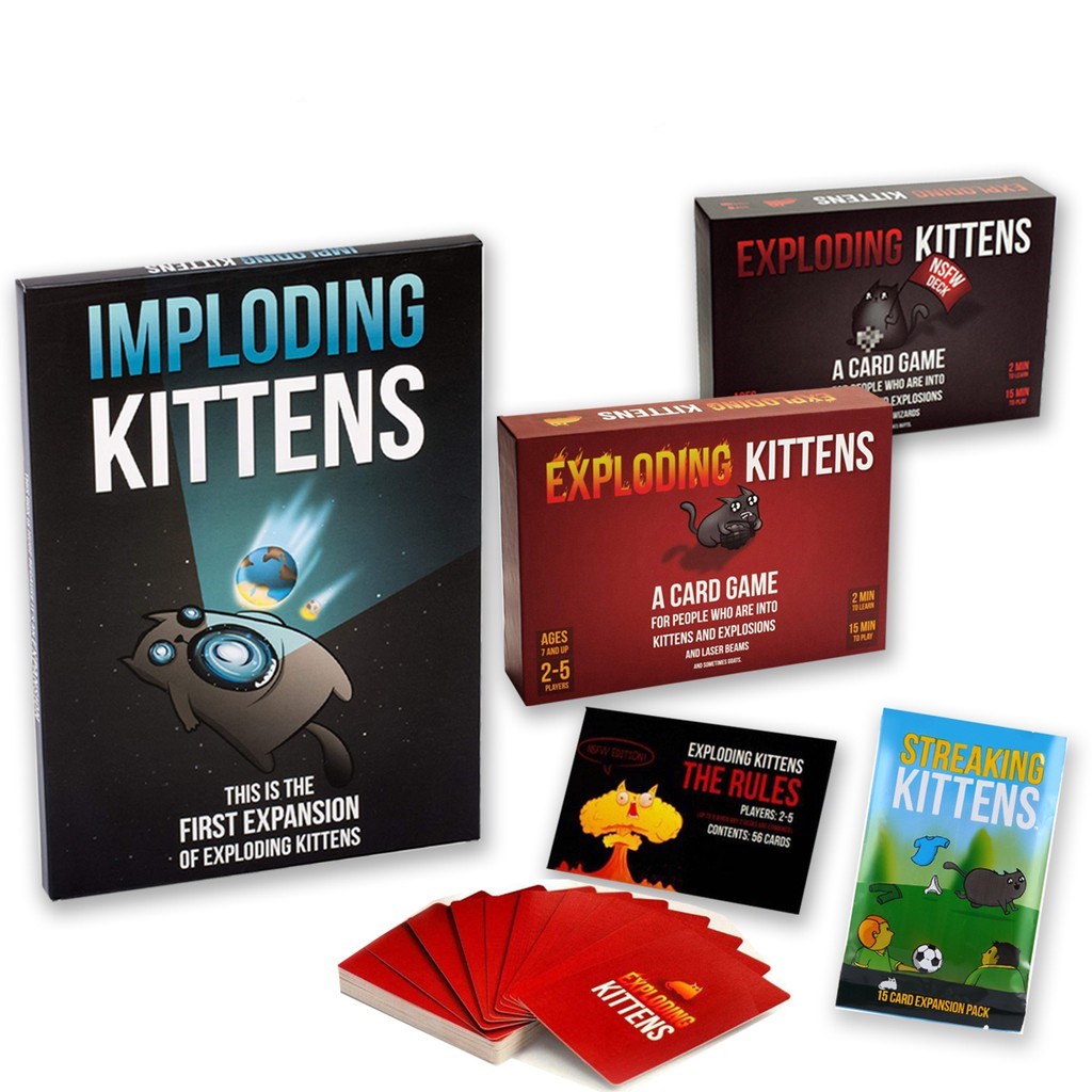 Exploding Kittens NSFW Deck Imploding Kittens Barking Kittens Streaking ...