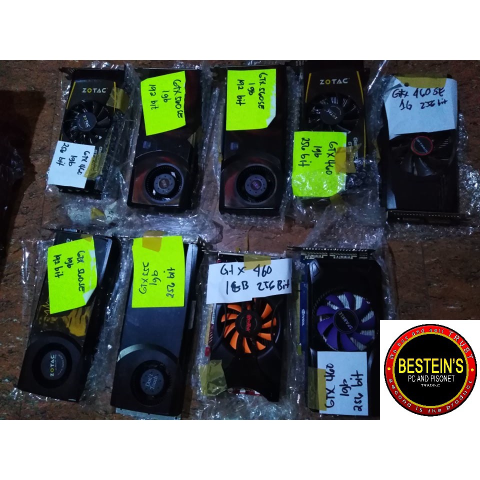 VIDEO CARD, GTX 1gb, 256bit, DDR5 (ASSORTED BRAND, 6PIN REQUIRED ...