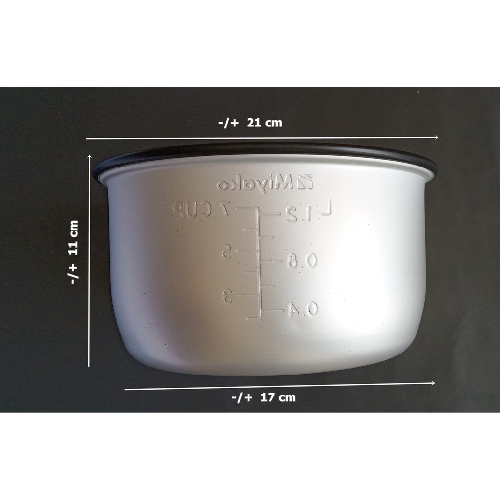 Teflon PAN INNER POT MAGICOM 1.2 LITER MIYAKO TYPE MCM-612 ORIGINAL ...