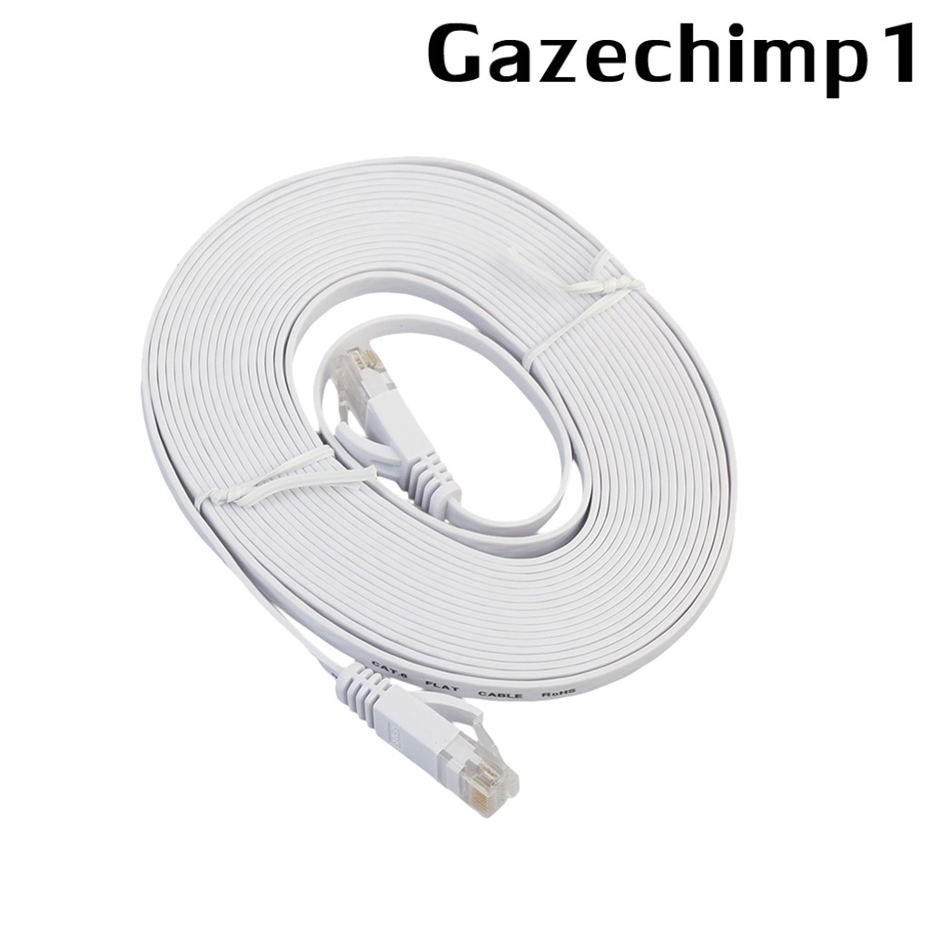 [GAZECHIMP1] Ethernet Internet RJ45 1000 Mbps High UTP Cable Cord White ...