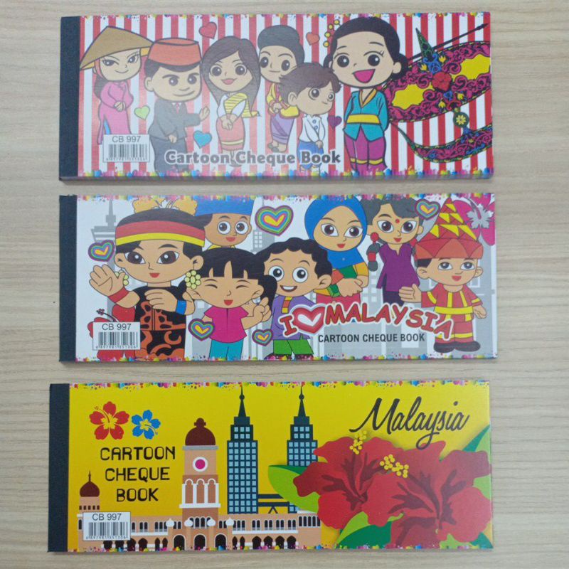 Merdeka Cartoon Cheque Book Random | Shopee Philippines