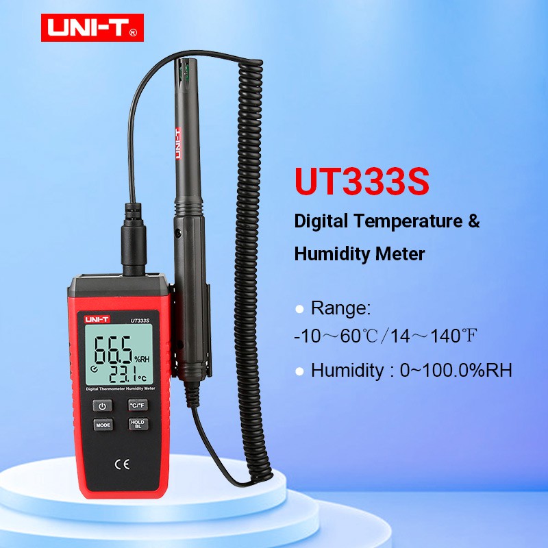 UNI-T UT333S Digital Temperature Humidity Meter UT363S Digital ...