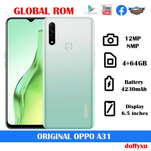 0PP0 A31 4/64GB Global ROM Original | Shopee Philippines