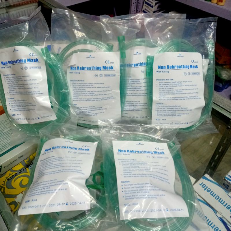 Non Rebreathing Mask with Tubing (Adult) | Shopee Philippines
