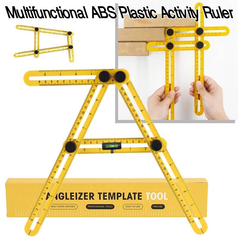 Angle Ruler Tool Angle Ruler Measuring Protractor Activity Four-fold ...