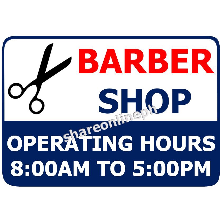 Laminated Signages Barber Shop Signage Sign Boards | Shopee Philippines